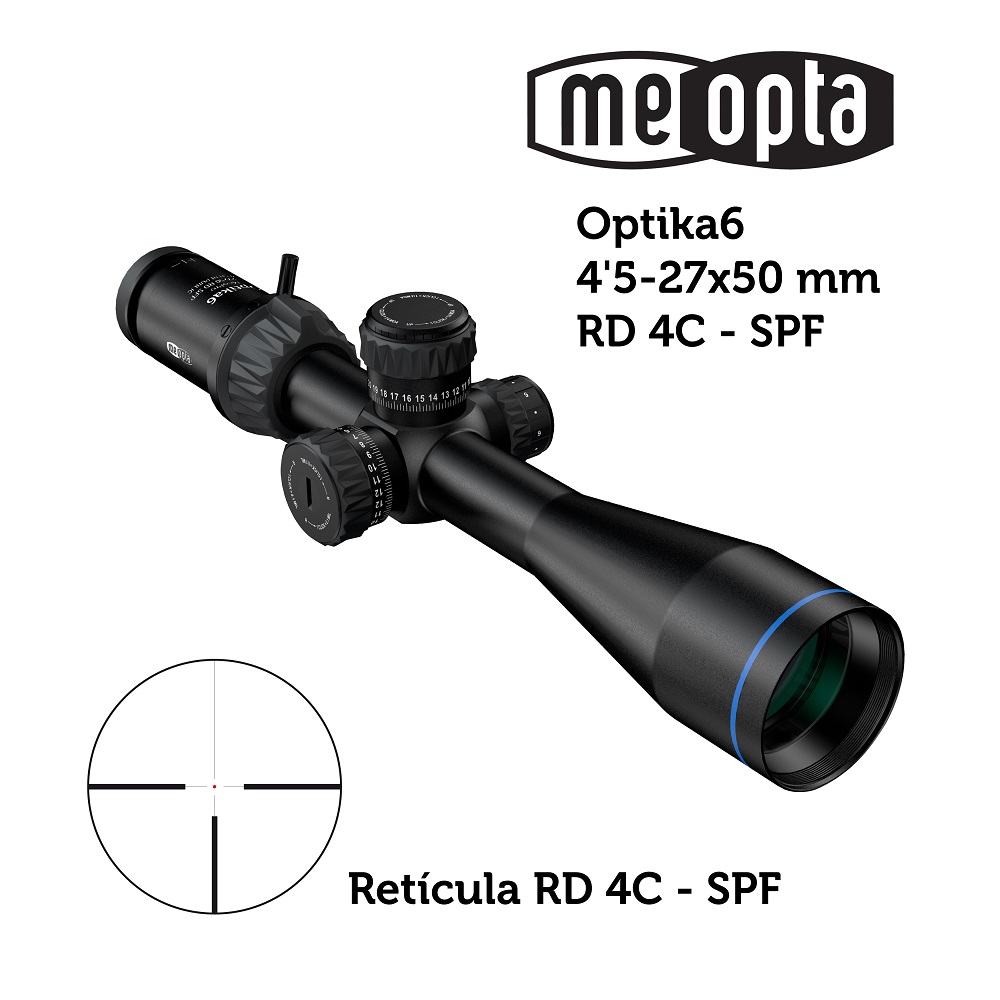 Meopta - Visor MeoPro R6 - 4,5-27x50 FFP - RD MRAD 1 - ARMERIA CALATAYUD