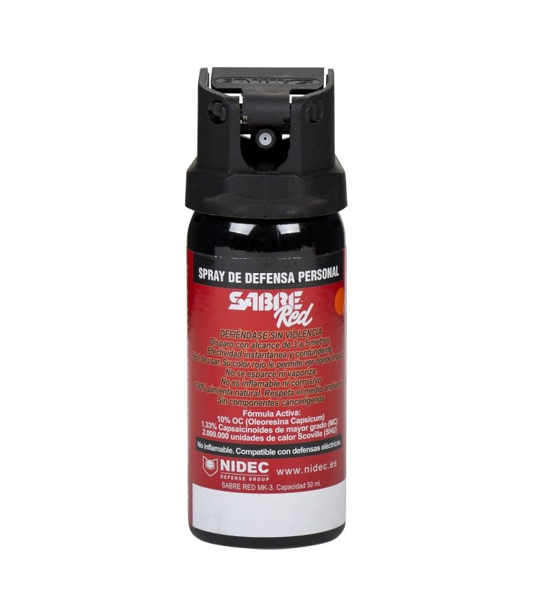 SPRAY de DEFENSA de PIMIENTA SABRE RED. GEL. CROSSFIRE. Tamaño MK-3 ...